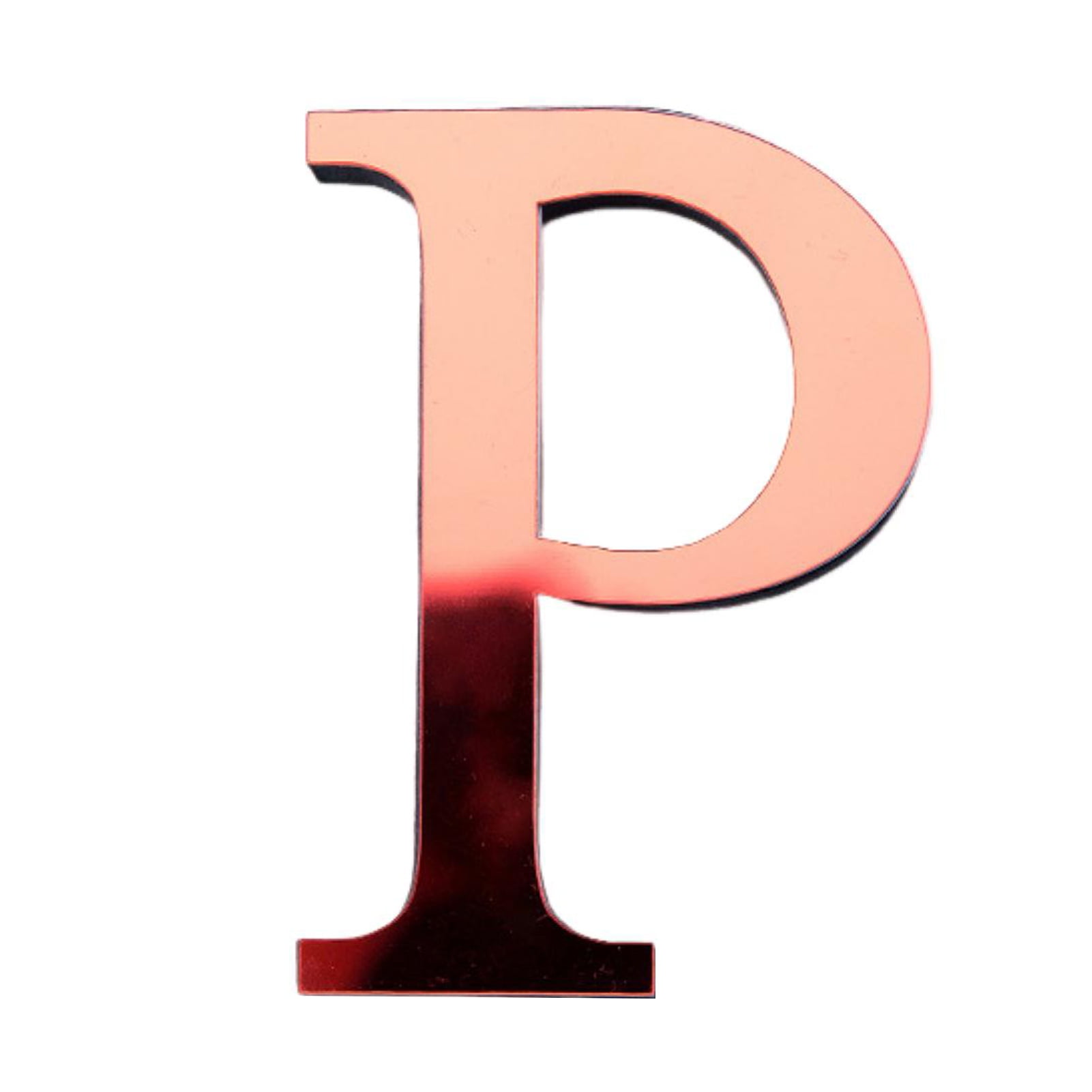 BigTiny Mirror Letter Wall Sticker Acrylic English Letter Sticker Peel ...
