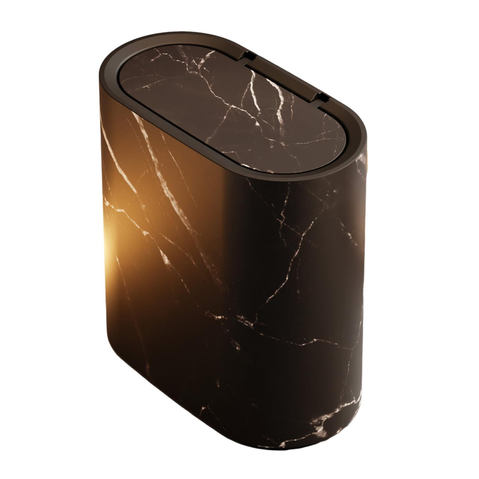 BigTiny Modern Waste Basket Large Capacity Marble Pattern Trash Can ...