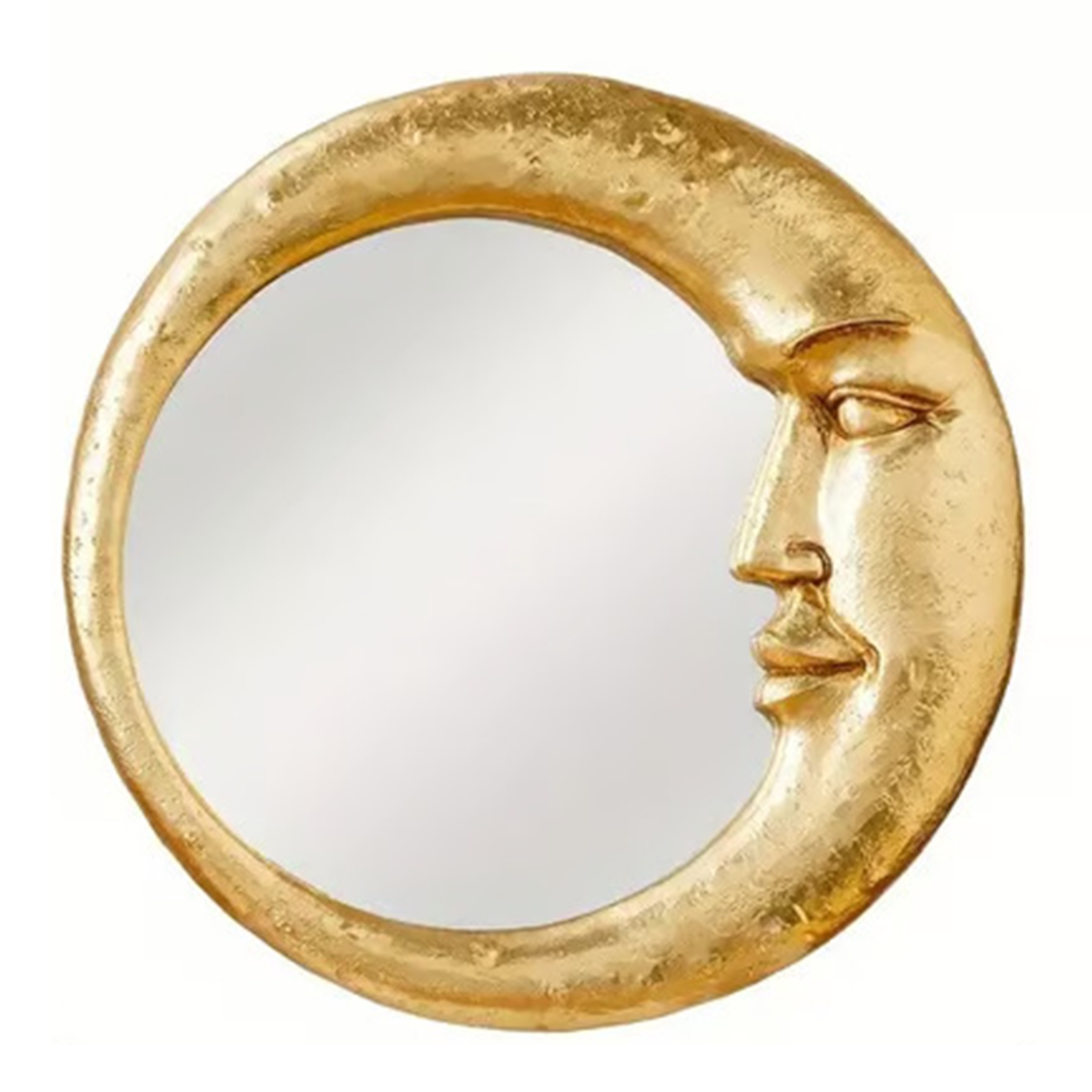BigTiny Moon Face Wall Mirror Artistic Moon Mirror Wall Decor Mirror ...