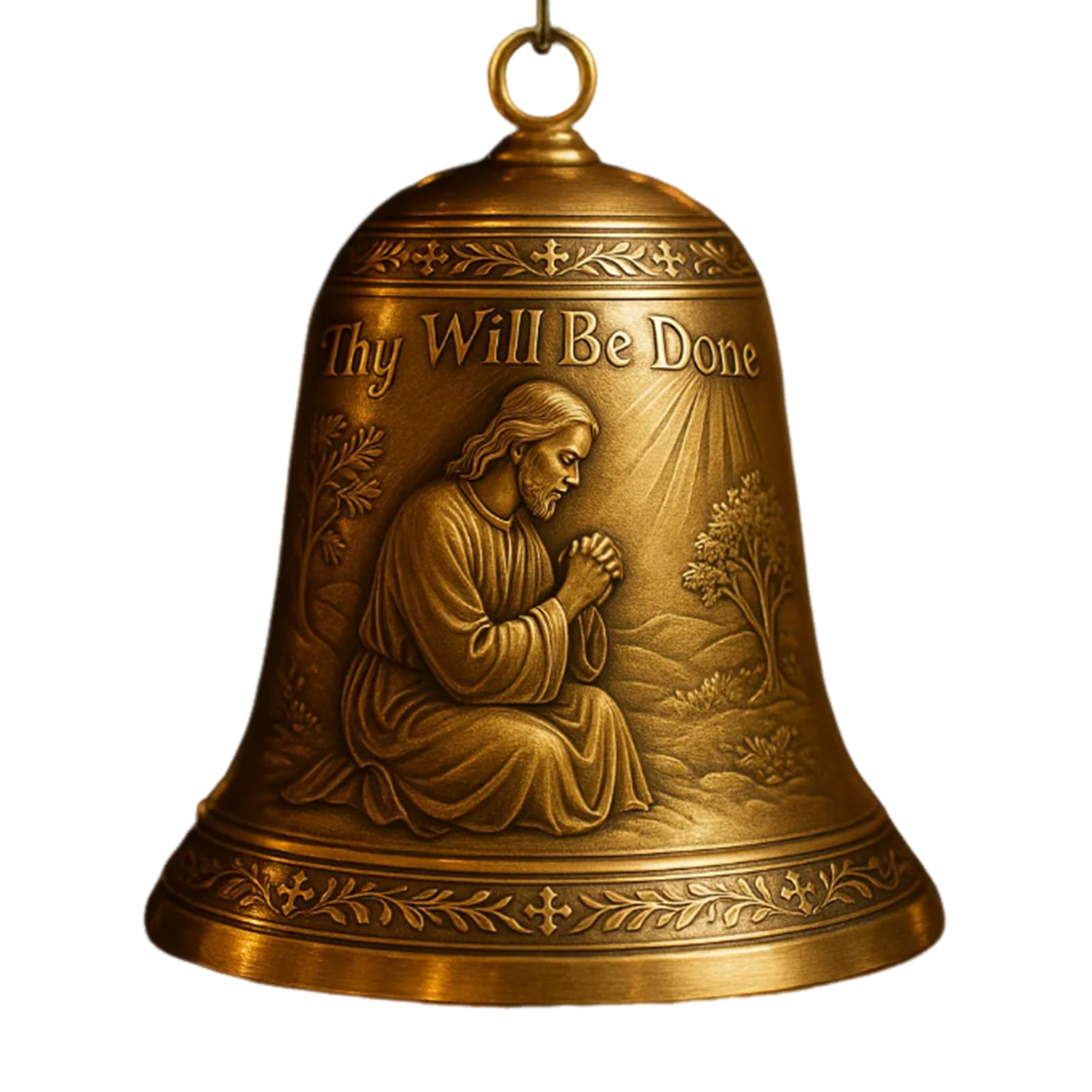 BigTiny Nativity Bell Ornament Christmas Nativity Scene Bell Tree ...
