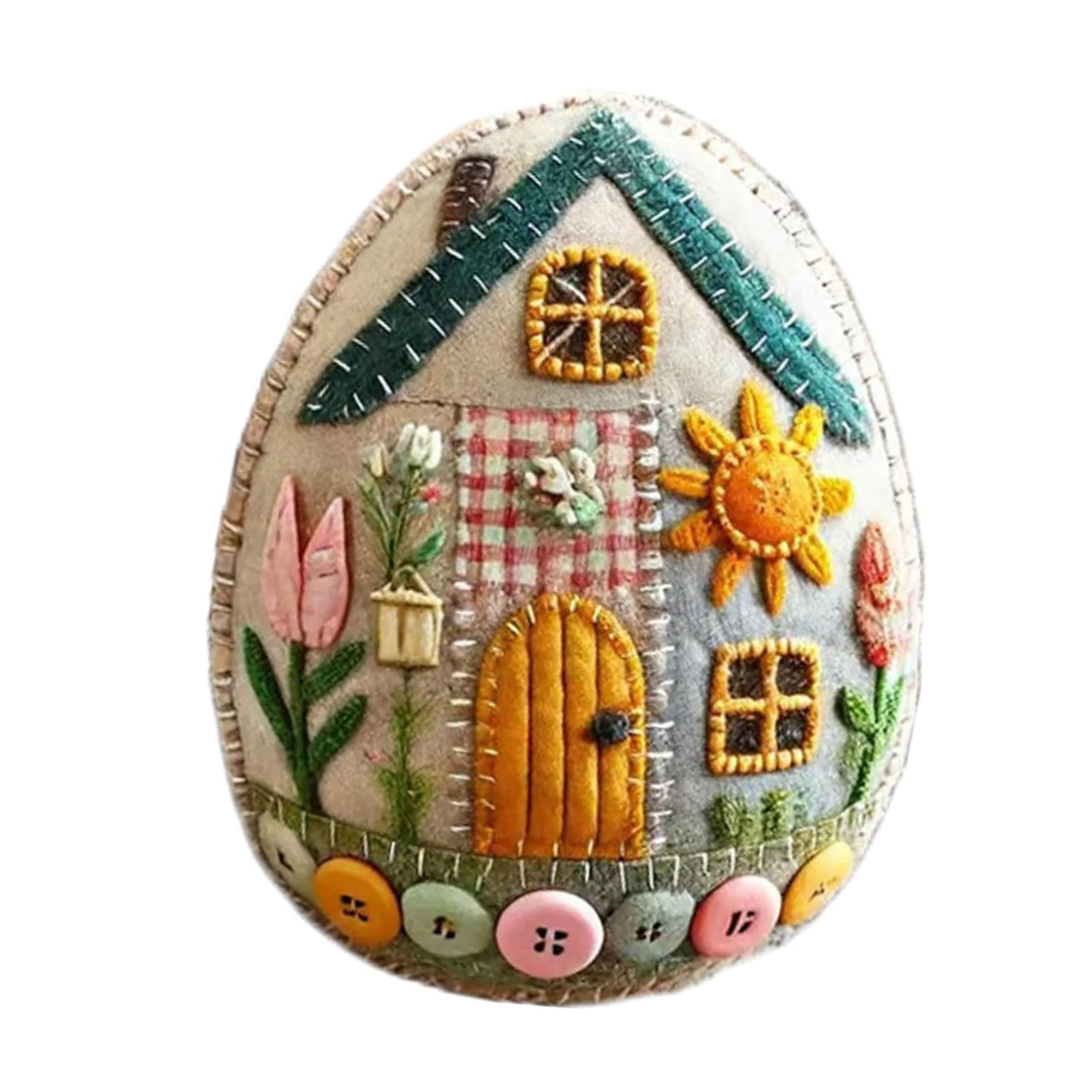 BigTiny Patchwork Egg House Kit DIY Patchwork Felt Egg House Craft Kit ...