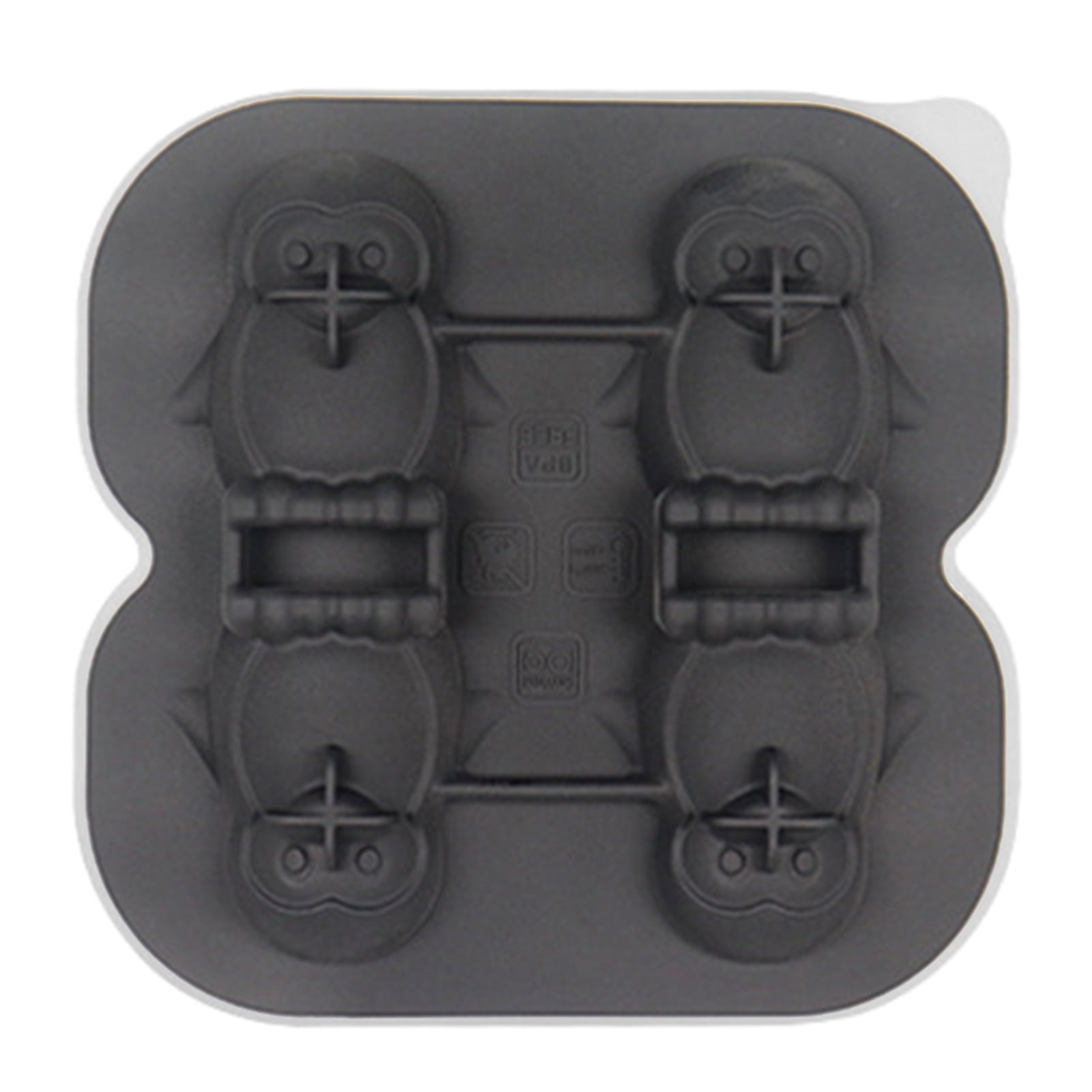 BigTiny Penguin Shaped Ice Cube Trays 3D Ice Cube Mold Easy Release ...