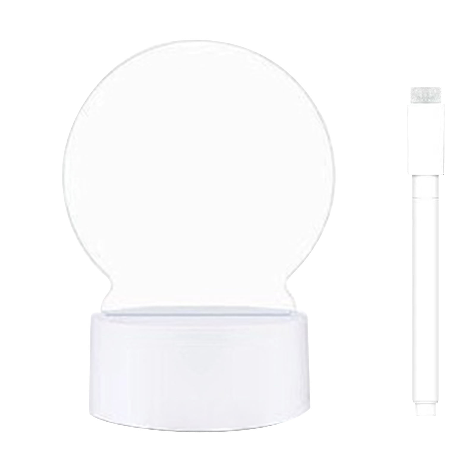 BigTiny Personalized LED Lamp Acrylic Message Note Board Multipurpose ...