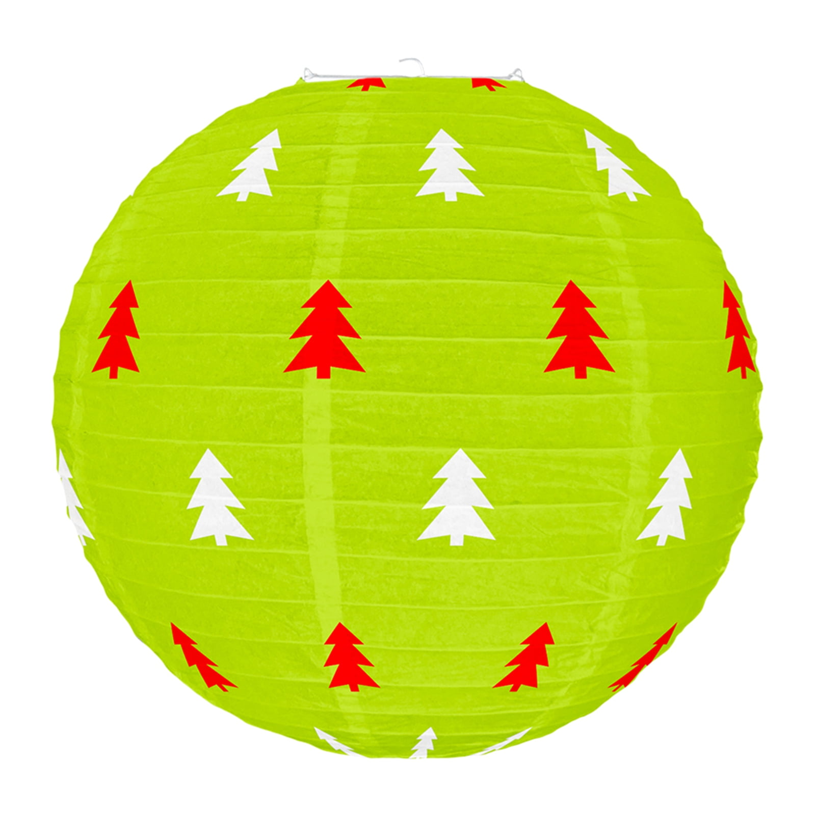 BigTiny Red And Green Paper Lantern 12 Inches Christmas Hanging Round ...