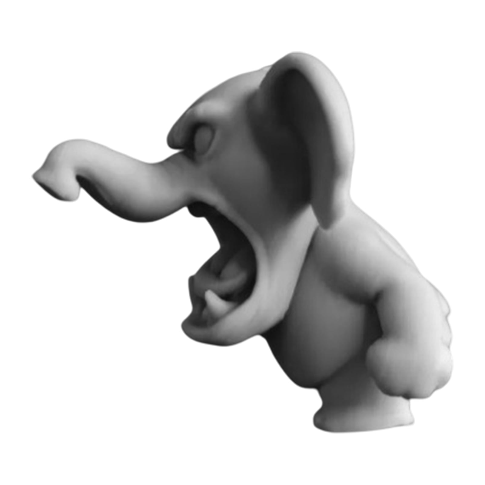 BigTiny Roaring in Anger Animal Figurine 3D Printed Dog Rabbit Shark ...