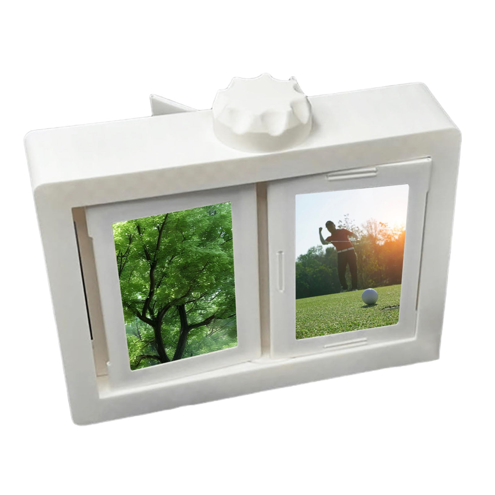 BigTiny Rotating Photo Holder Desktop Page-Turning Photo Album 12-Card ...