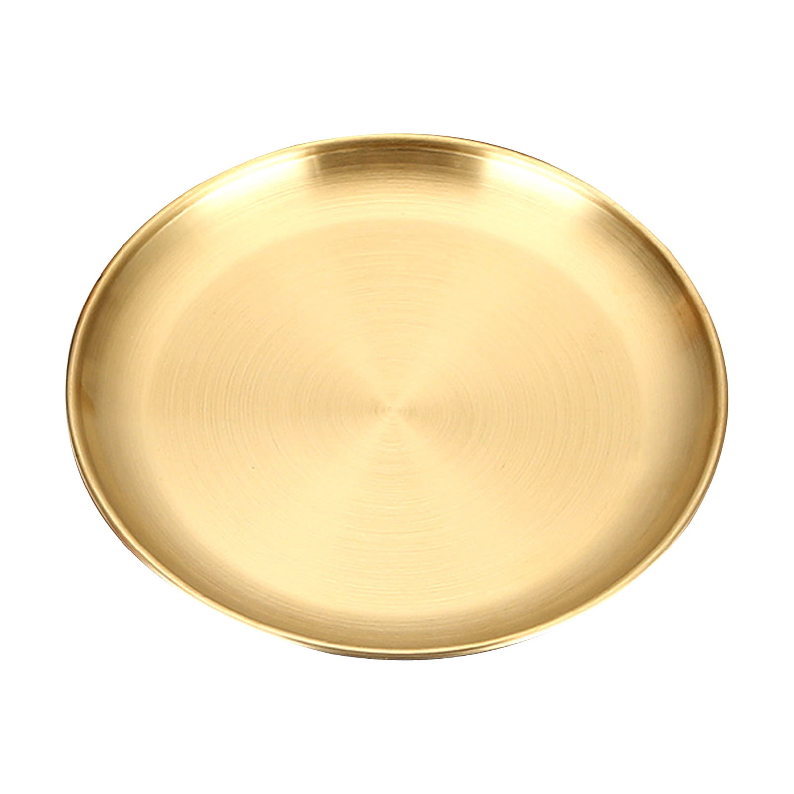 BigTiny Round Dinner Plate Serving Platter Stainless Steel Barbecue ...