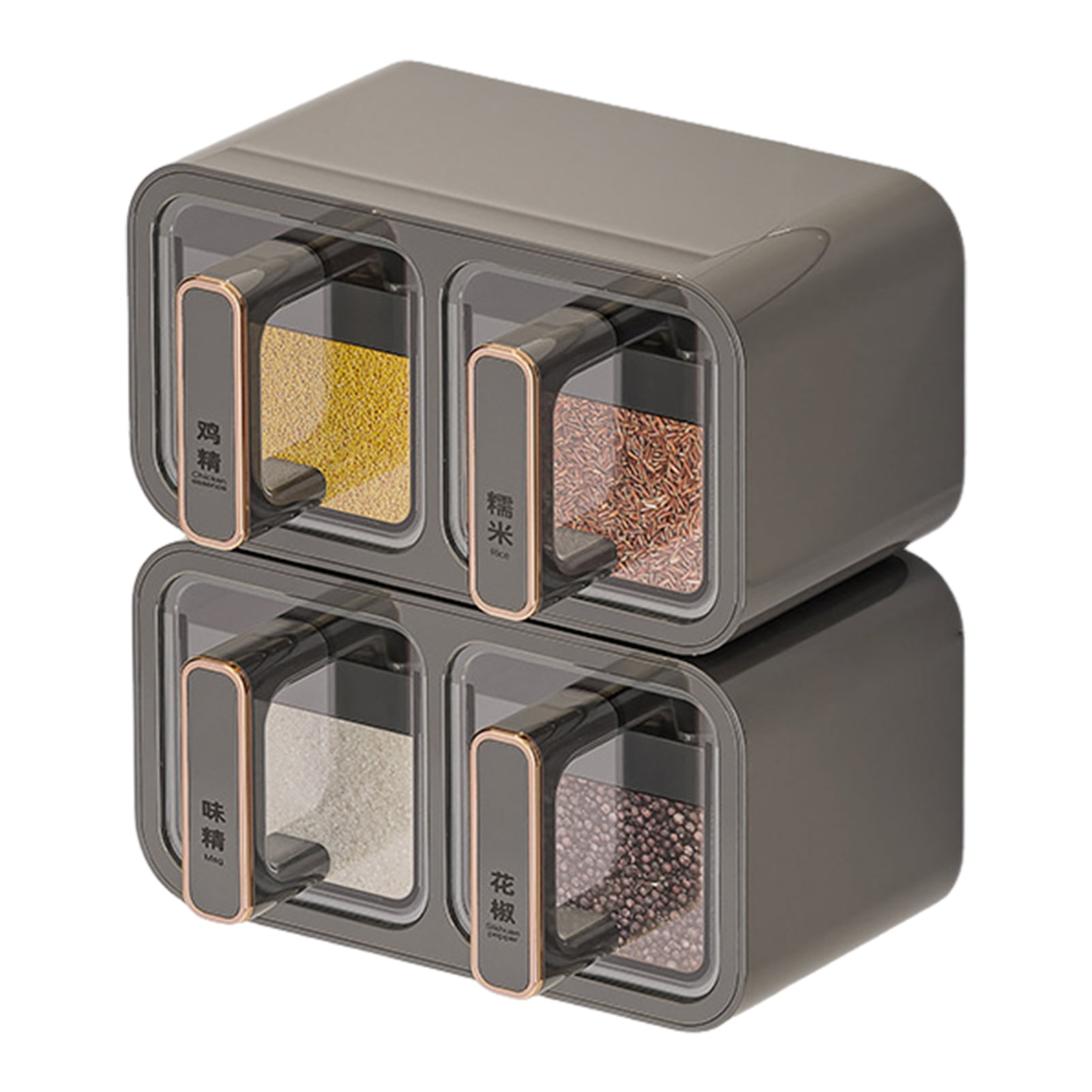 BigTiny Seasoning Storage Rack Wall Mounted Adjustable Spice Organizer ...