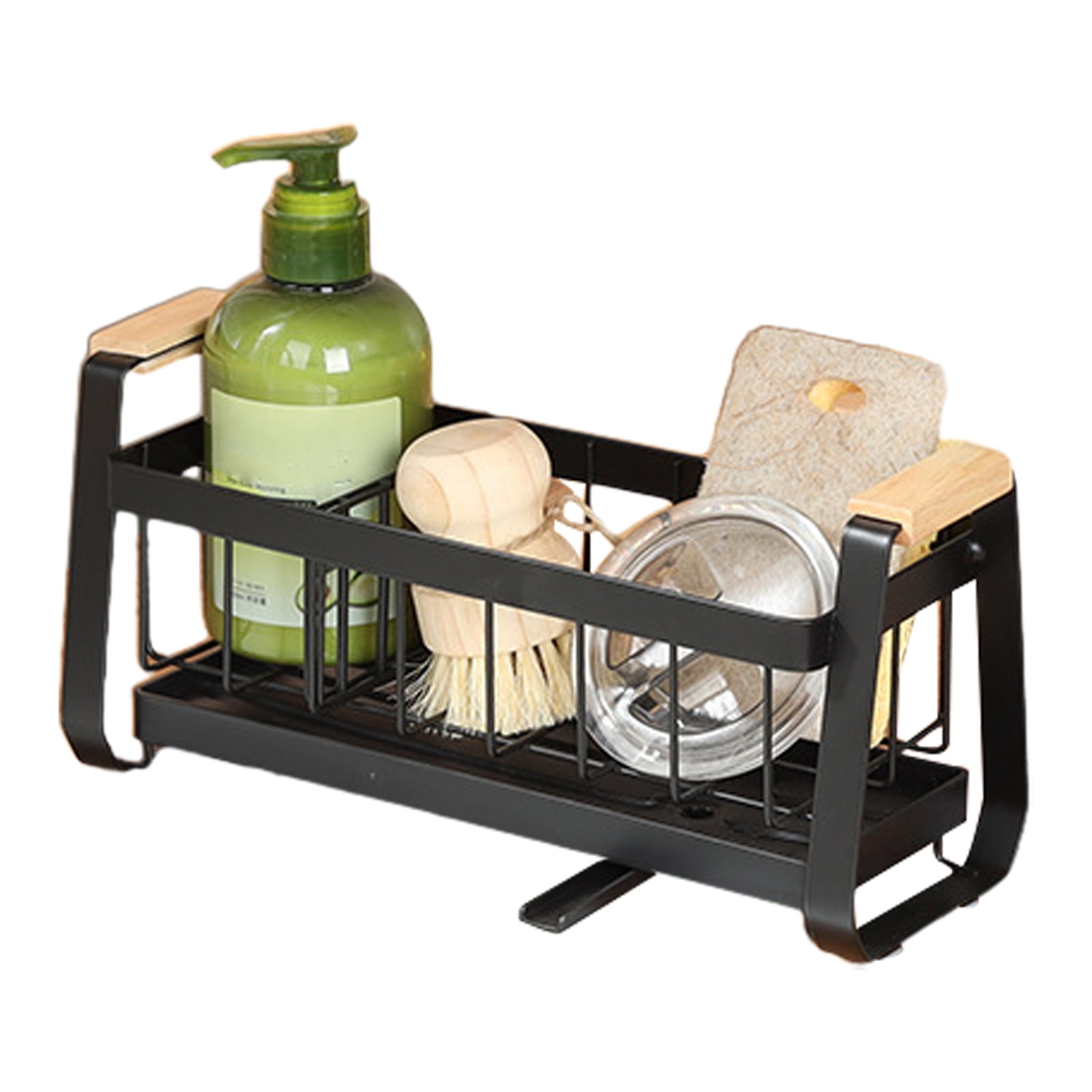 BigTiny Sink Caddy Organizer Kitchen Sponge Holder with Quick Drain ...