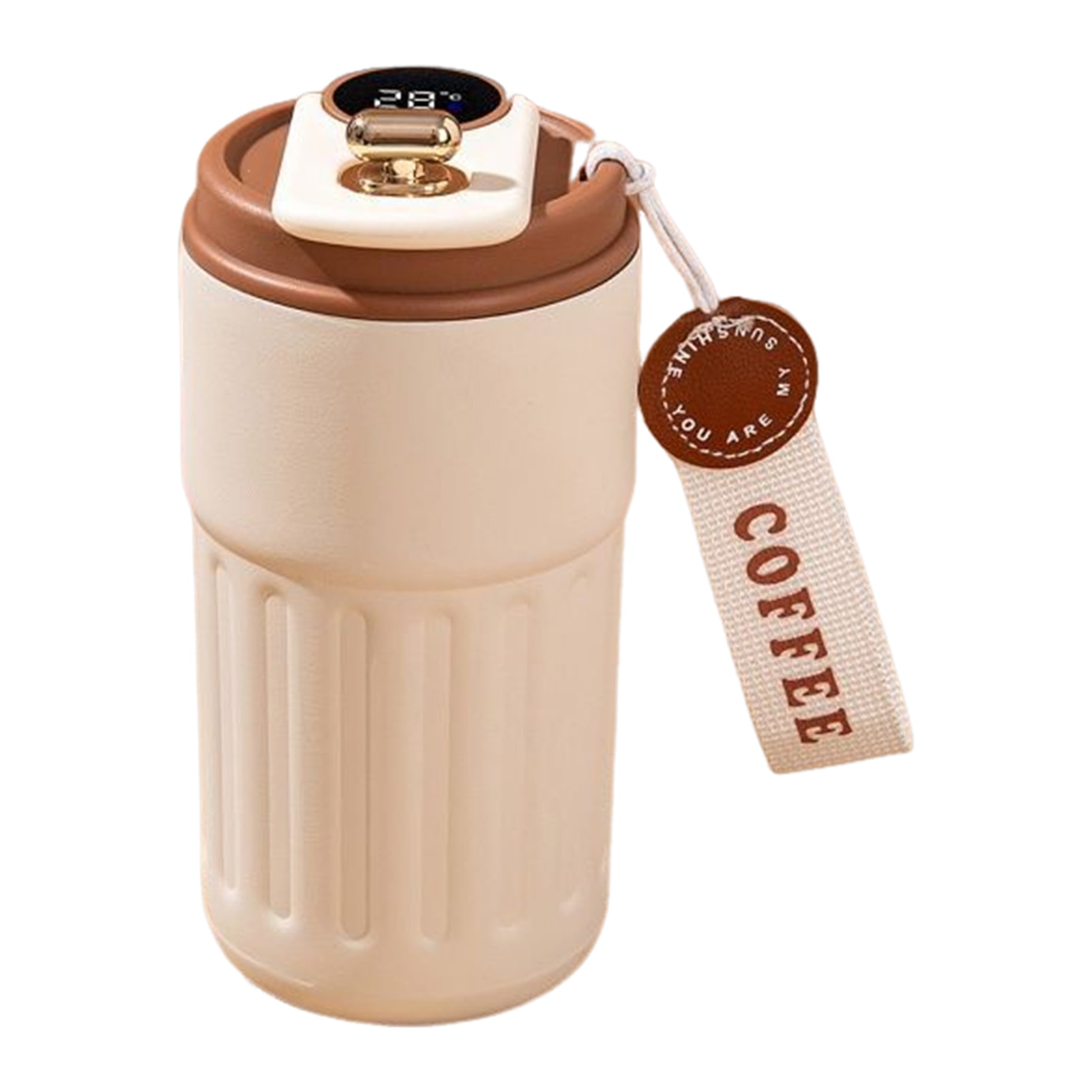 BigTiny Smart Thermal Cup with LCD Display 450ml Stainless Steel Coffee ...