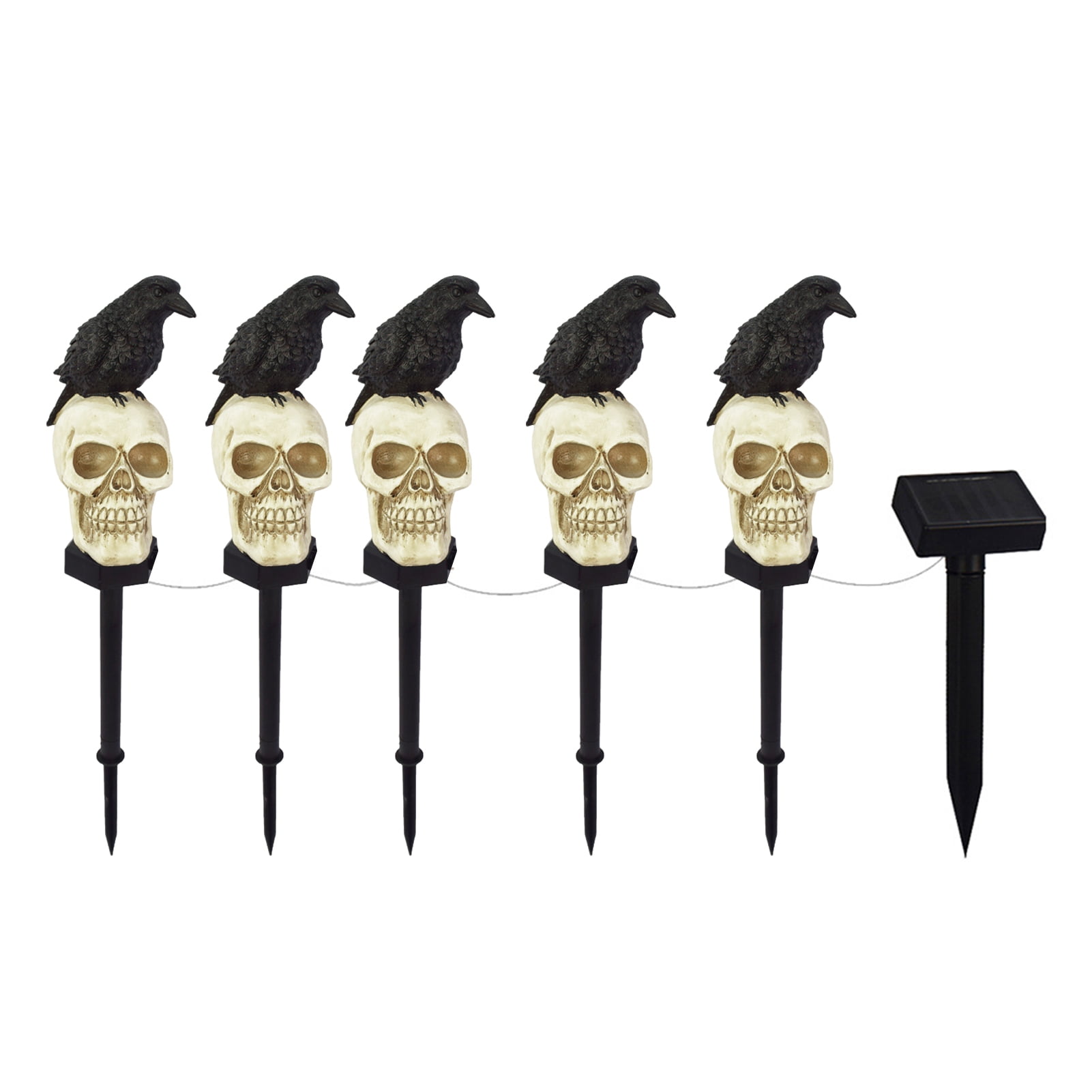 BigTiny Solar Powered Skull Candle Light Automatic Charging Waterproof ...