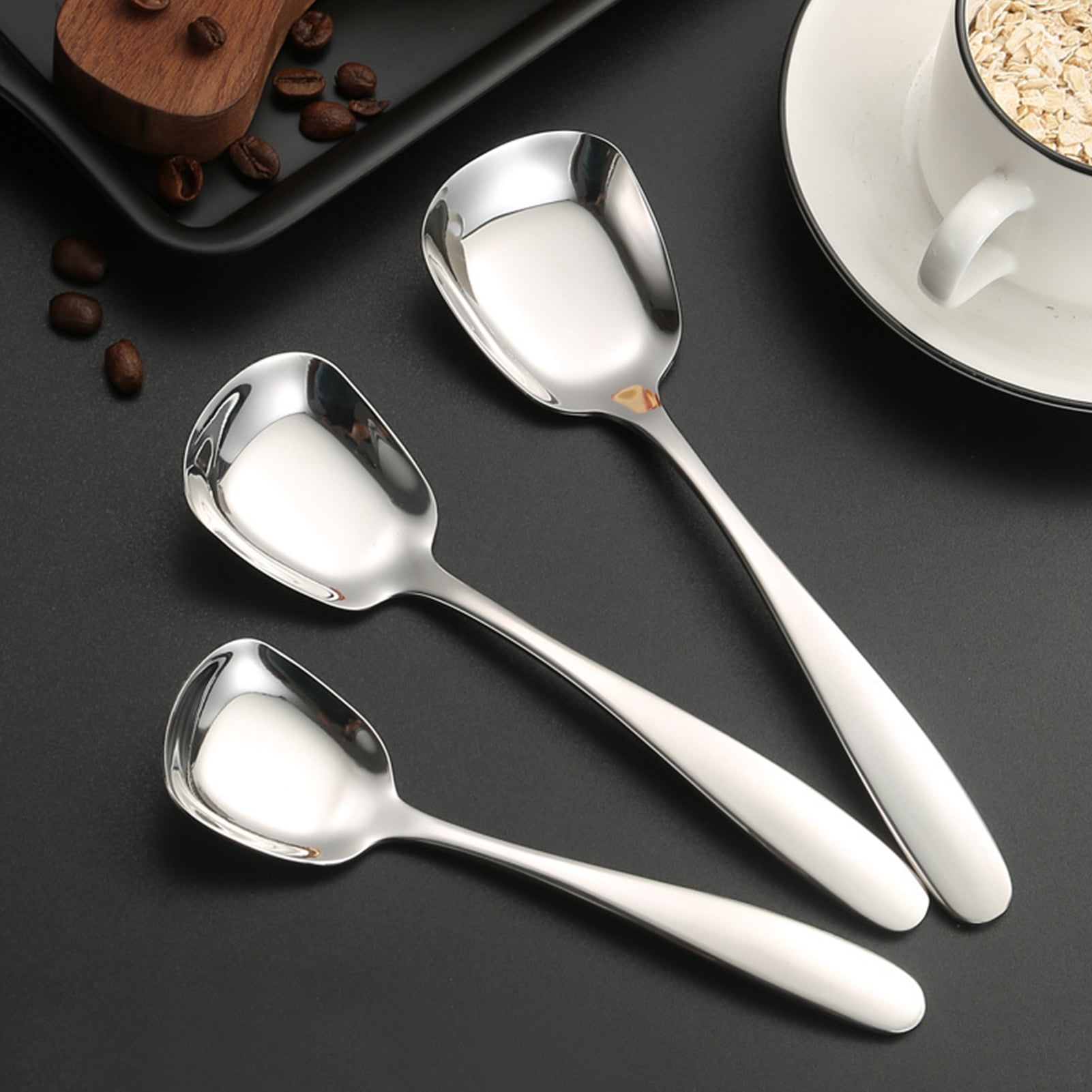 BigTiny Square Head Spoon Polished Surface Rustproof Corrosion ...