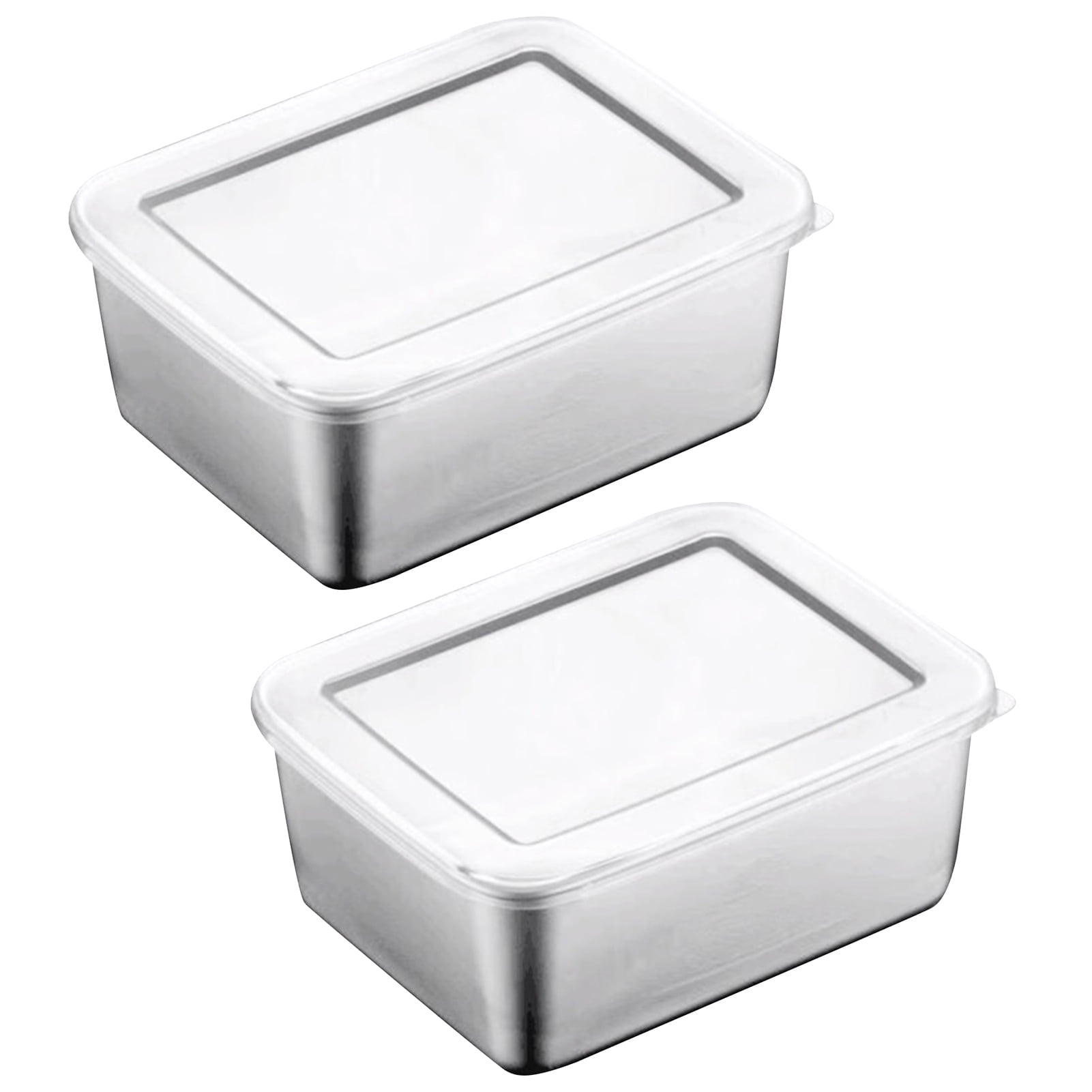 BigTiny Stainless Steel Food Storage Containers Airtight Snack ...