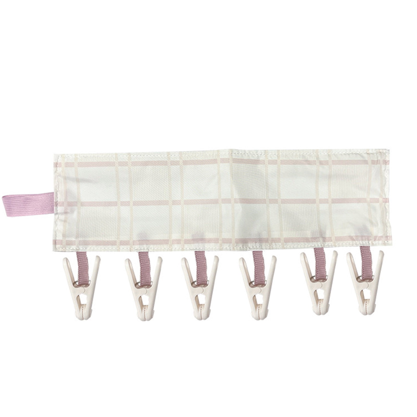 BigTiny Travel Hanger with 6 Clips Strong Load-bearing Fastener Tape ...