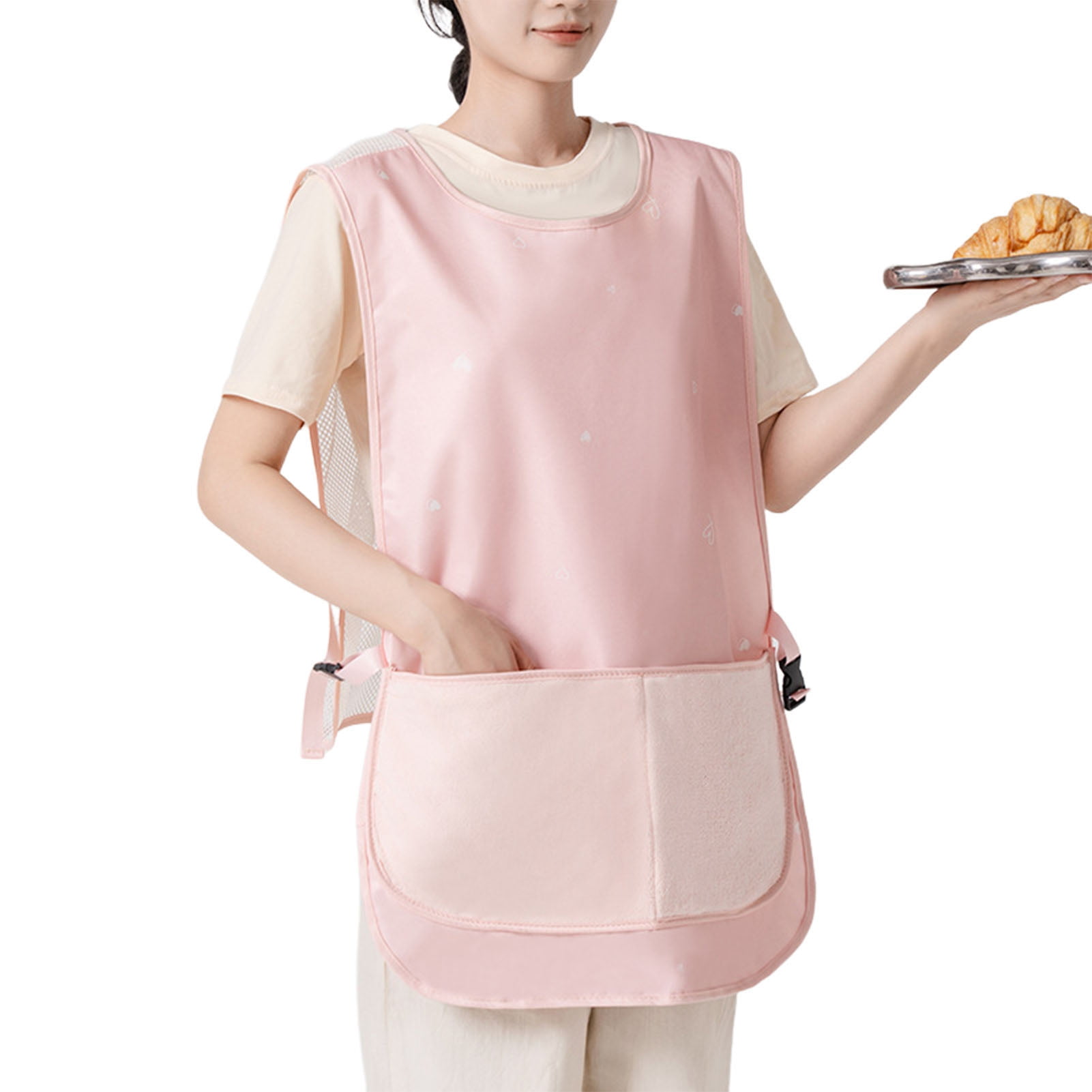 BigTiny Vest Apron for Women Summer Kitchen Smock Oil Resistant Apron ...