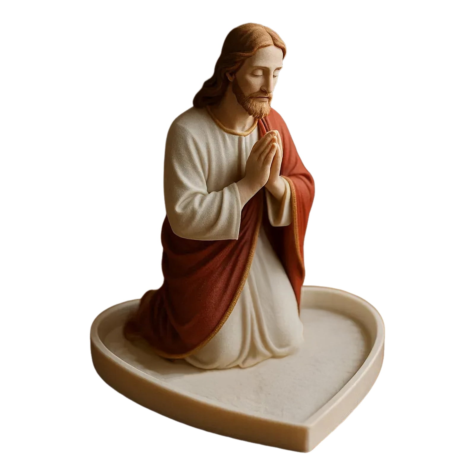 BigTiny Virgin Mary Rosary Holder Resin Prayer Our Lady Jewelry Holder ...