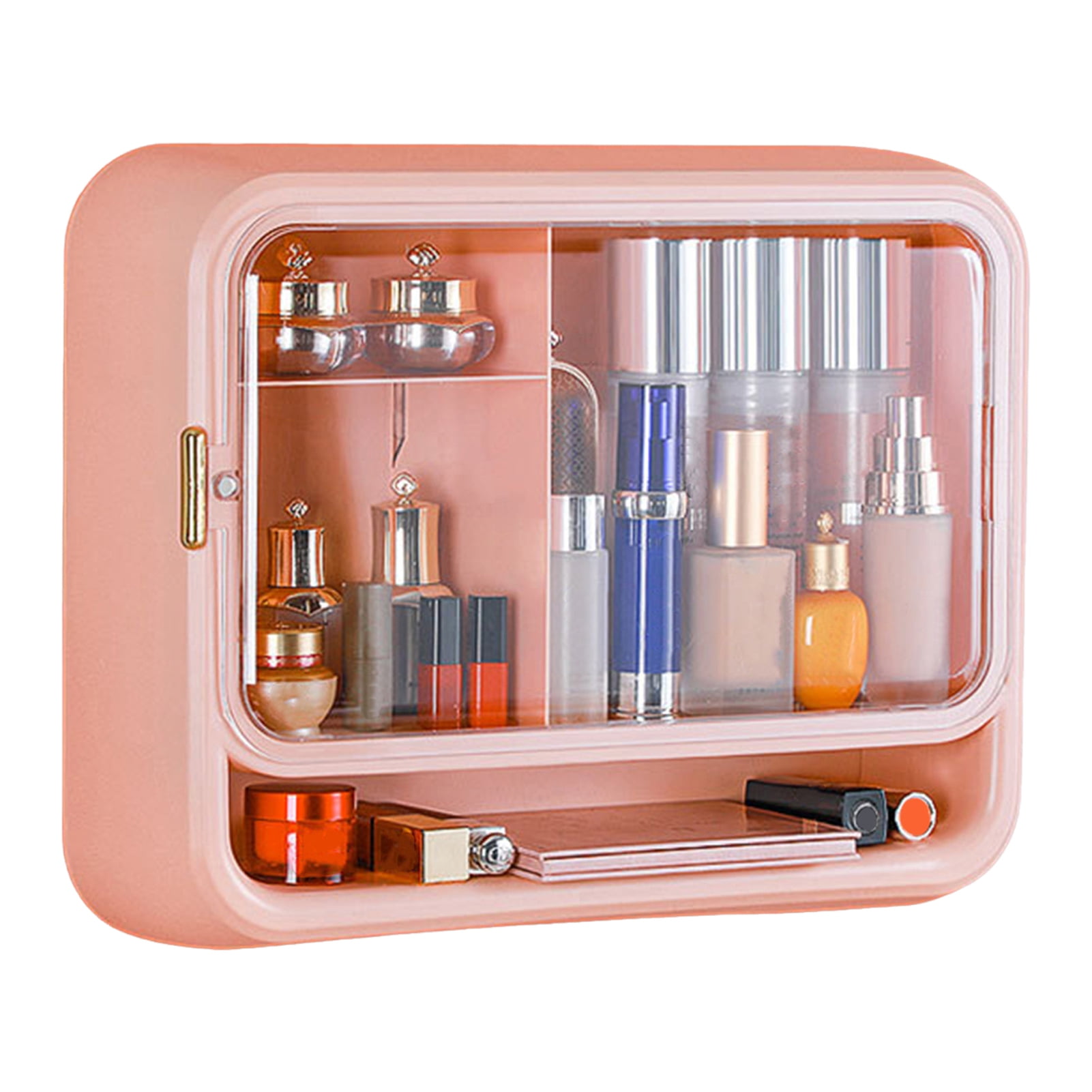 BigTiny Wall-Hanging Cosmetics Organizer Makeup Display Case Strong ...