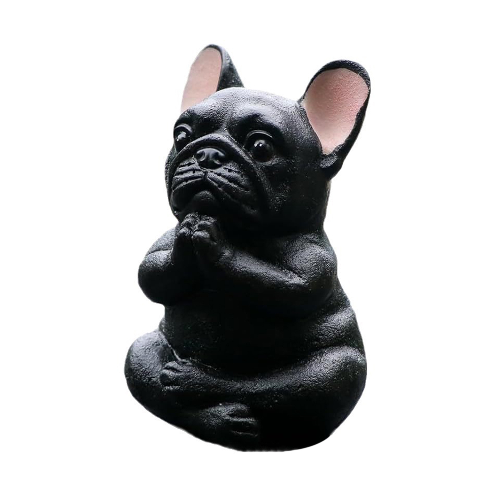 BigTiny Yoga Meditation Dog Ornament Sitting Pug Figurine Statue Animal ...