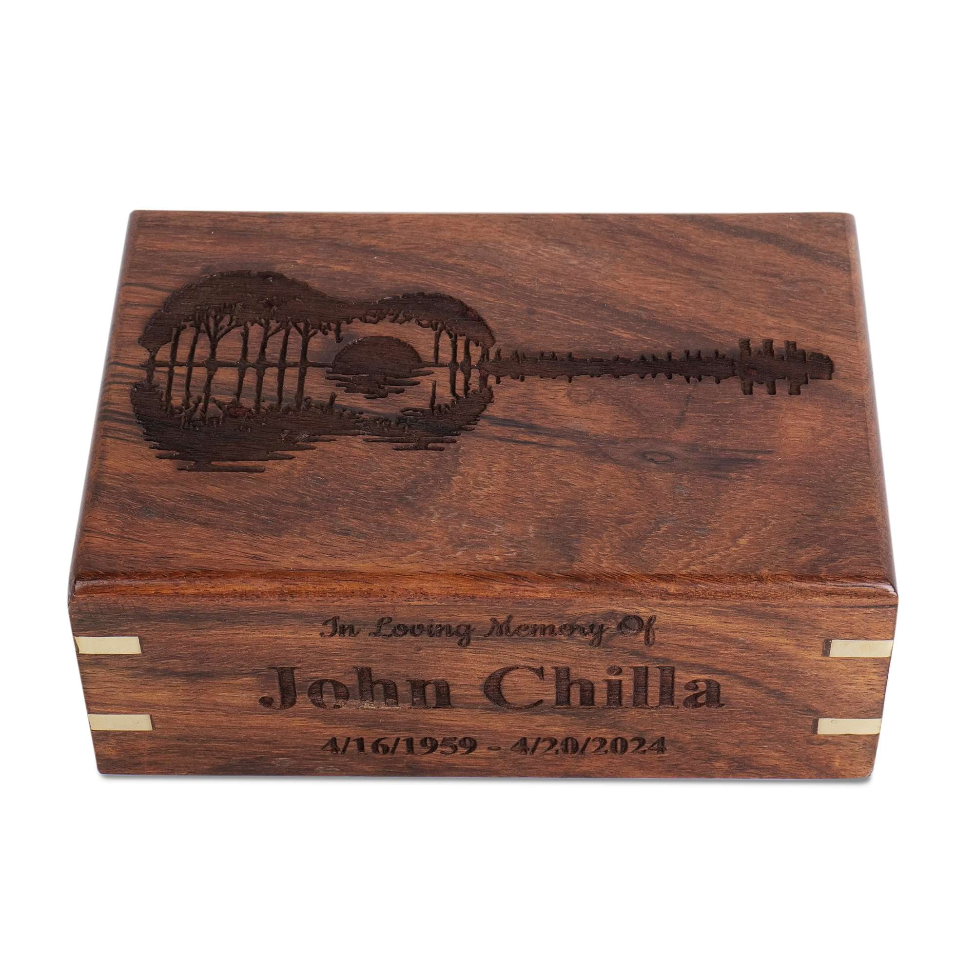 BigWoodWorks Personalized Wooden Cremation Urn Storage Box for Human ...