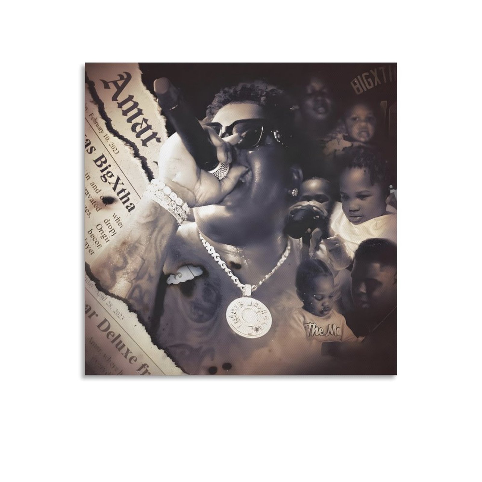 BigXthaPlug RAPPER Art Cool Poster Gifts Canvas Painting Poster Wall ...
