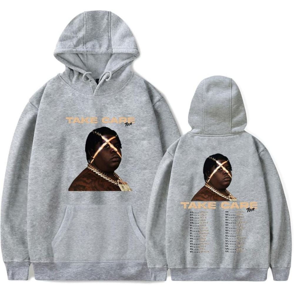 BigXthaPlug Take Care Tour 2024 Merch Hoodie Pockets Drawstring Unisex ...