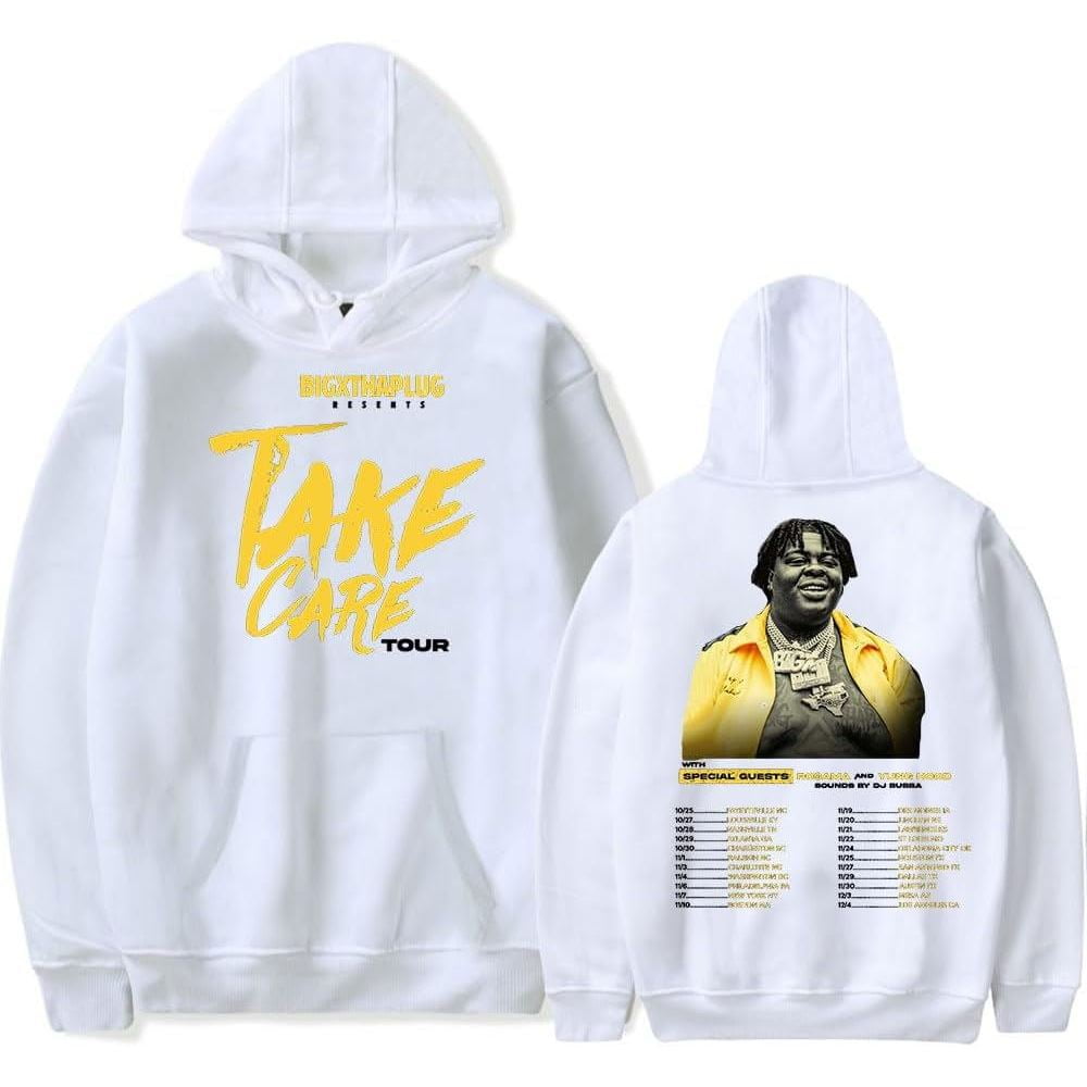 BigXthaPlug Take Care Tour Merch Hoodie Pockets Drawstring Unisex ...