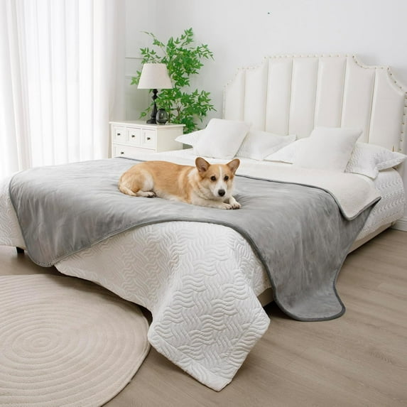 Bigbeer Waterproof Blanket for Bed, Leak Proof Dog Blankets for Couch ...