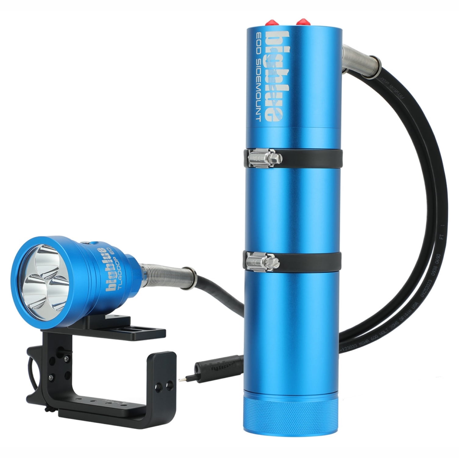 Bigblue 4000 Lumen Narrow Beam Technical Light EOD Cord - Sidemount ...