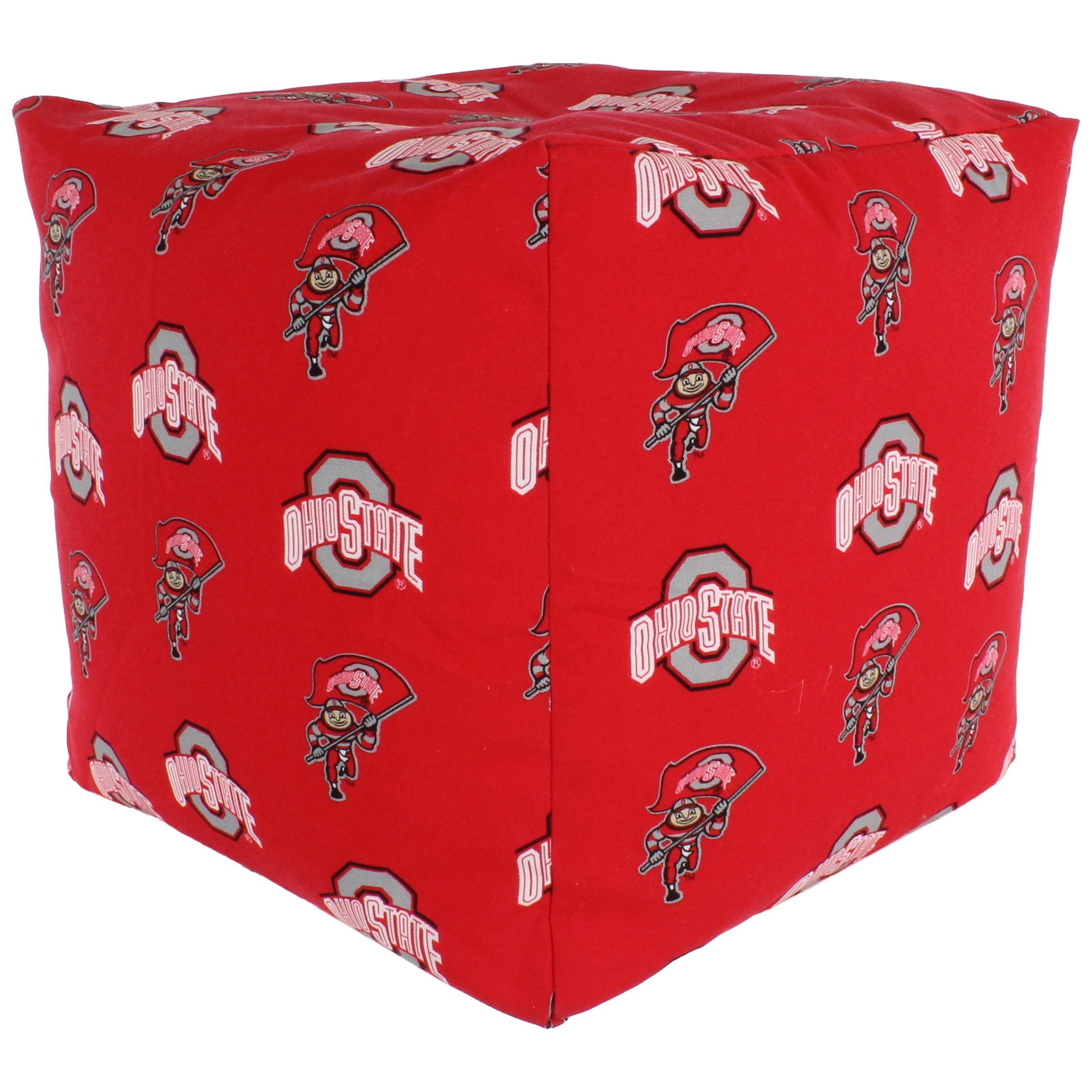 Free Shipping! Bigbolo Ohio State Buckeyes Cube Cushion Pouf Chair ...
