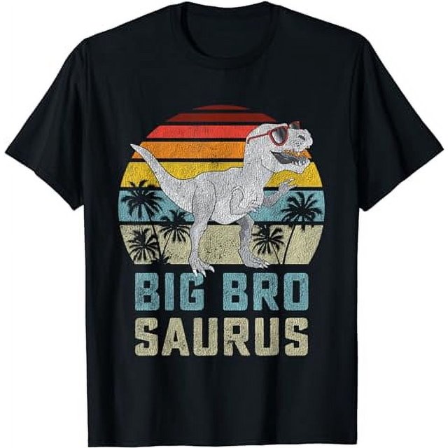 Bigbrosaurus T Rex Dinosaur Big Bro Saurus Brother Family T-Shirt ...