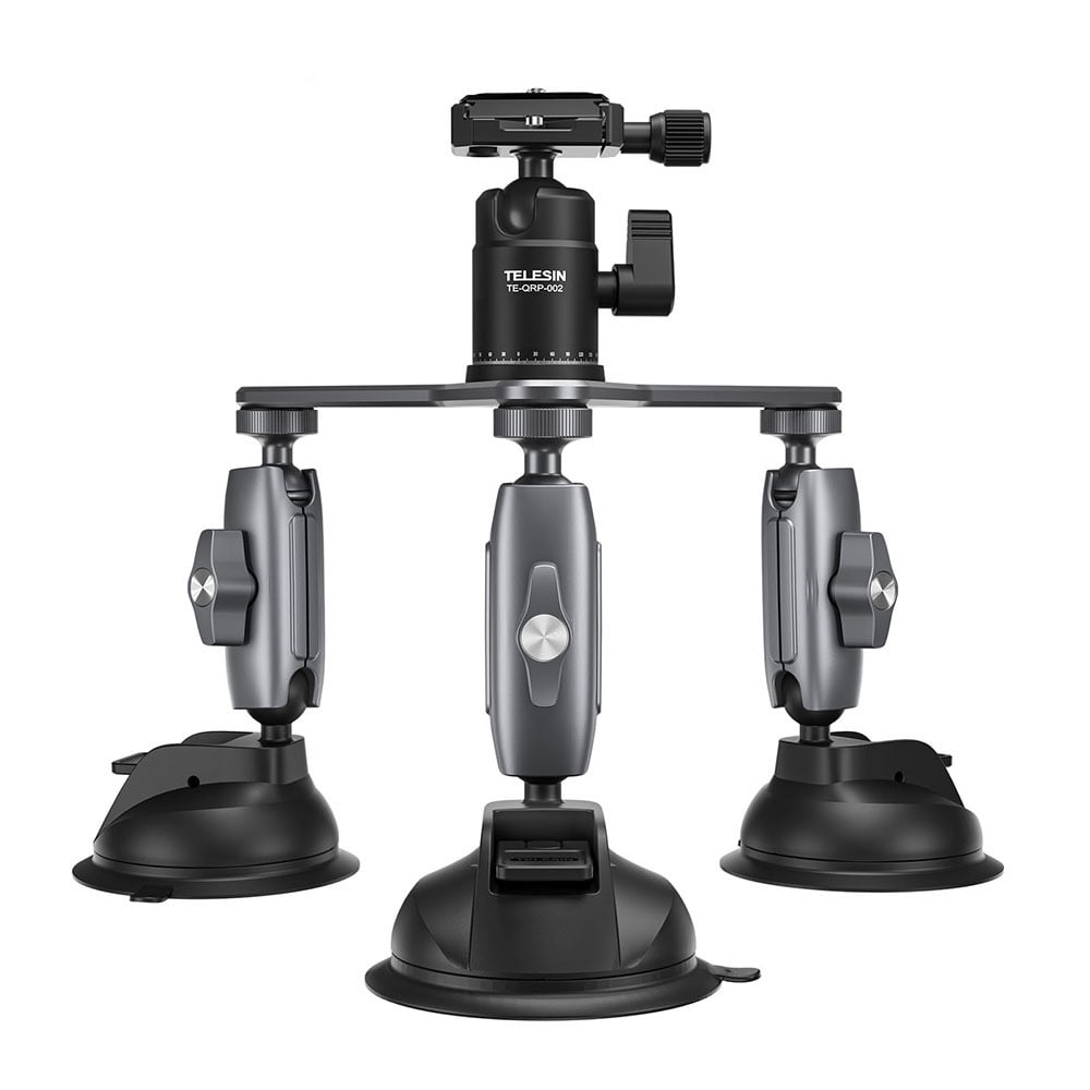 Bigcan Car-Mount Suction Tripod for DSLR, Action Cameras & Smartphones ...