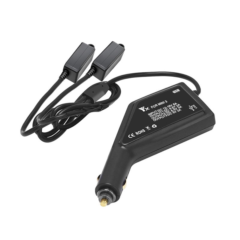Bigcan Dual Battery Car Charger for DJI Mini 3 Pro – USB & Dual Port In-Car Adapter for 2453mAh ...