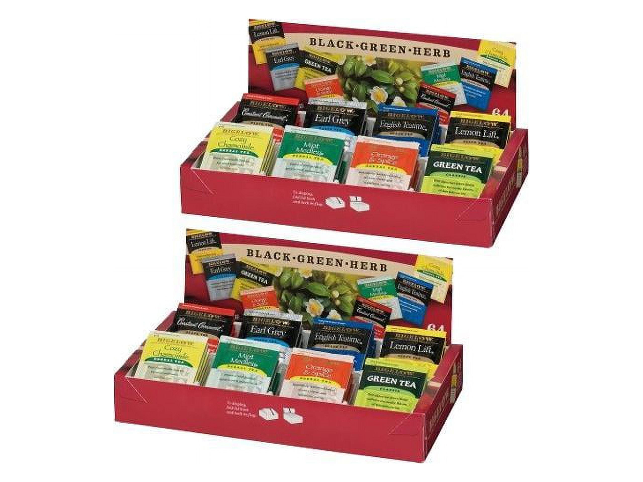 Bigelow 10568BD 8-Flavor Tea Assortment Tea Tray Pack, 64 tea-bag per ...