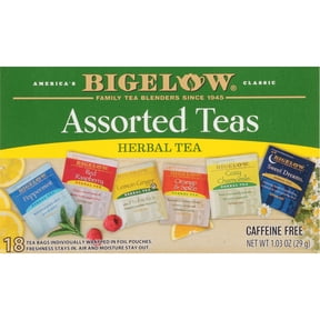 Bigelow Tea Ginger Honey Plus Zinc Herbal Tea Bags 18 Count - Walmart.com