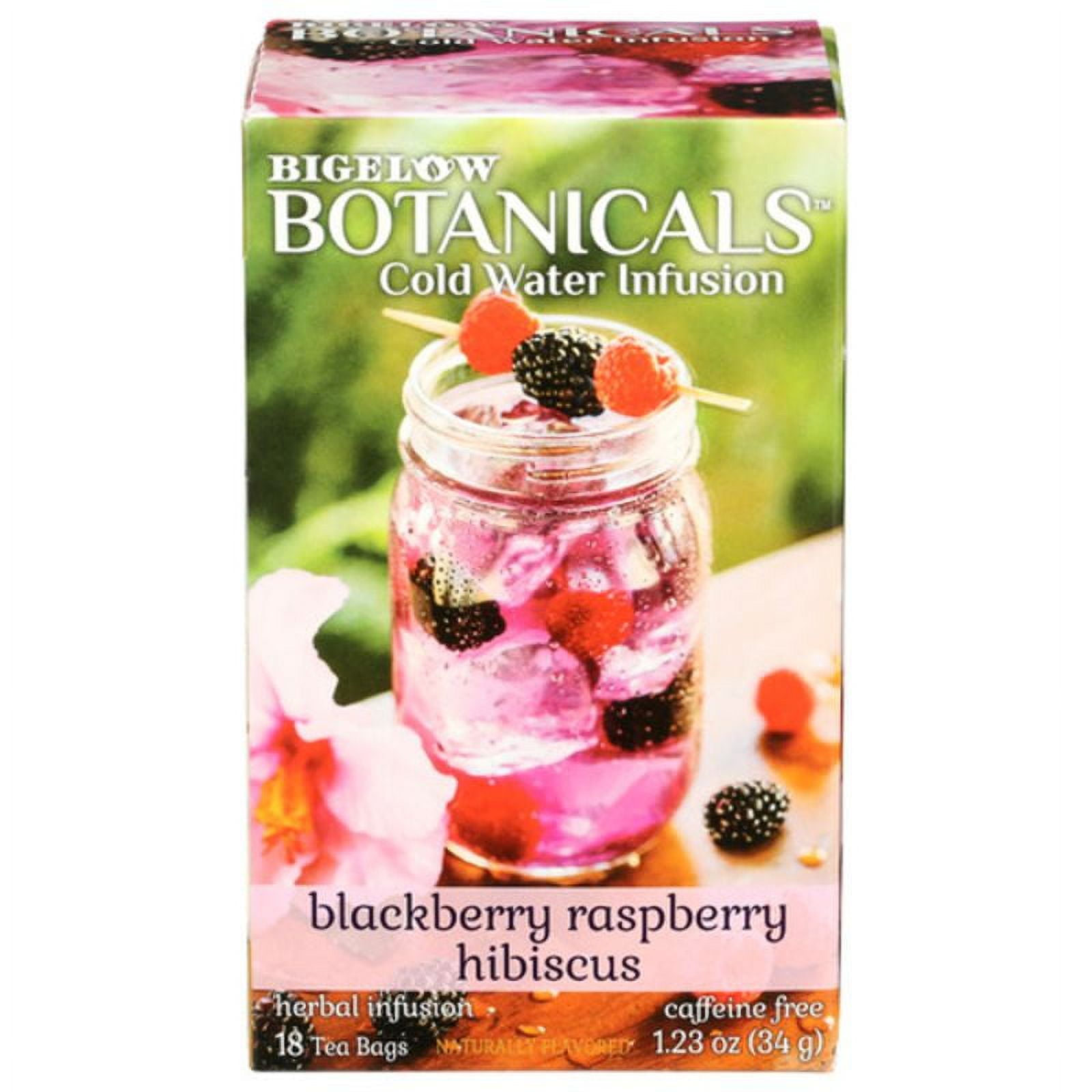 Bigelow Blackberry Raspberry Hibiscus Herbal Infusion Tea 18 ct ...