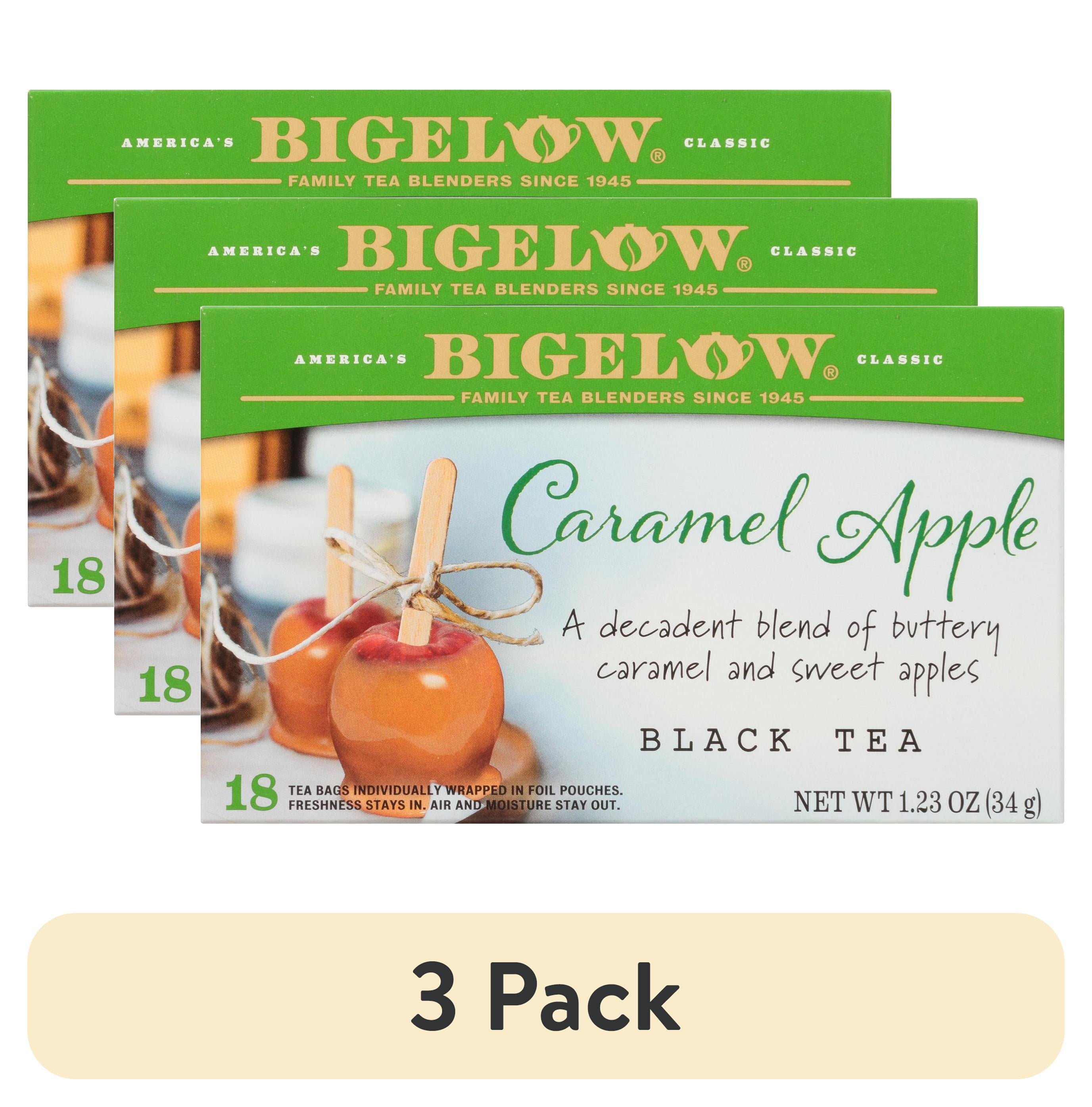 (3 pack) Bigelow Caramel Apple, Black Tea Bags, 18 Count - Walmart.com