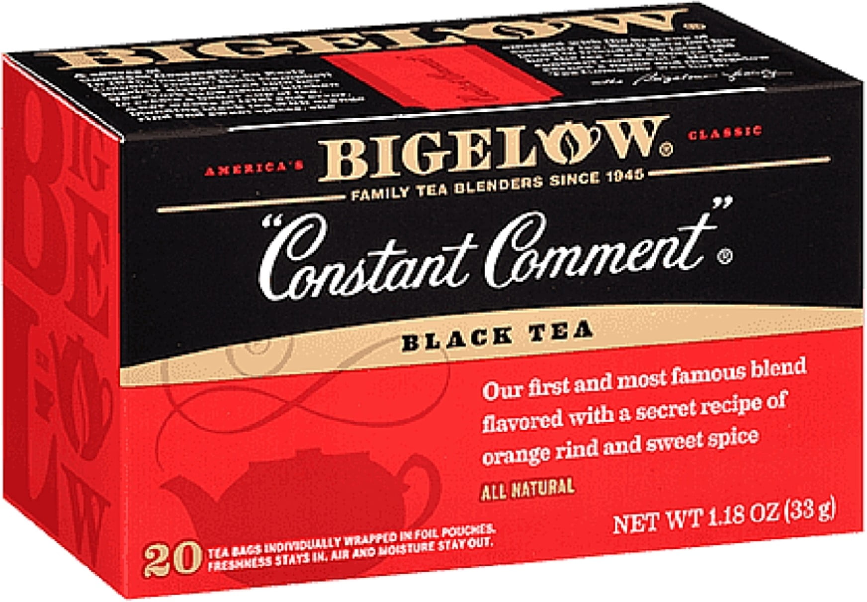 Bigelow Constant Comment Black Tea 20 ea (Pack of 3) - Walmart.com