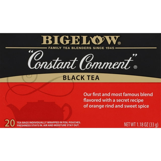 Spiced Bigelow Constant Comment Black Tea Bags, 20 Count - Walmart.com
