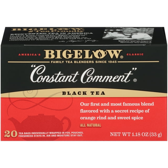 Bigelow Constant Comment, Black Tea Bags, 20 Count - Walmart.com