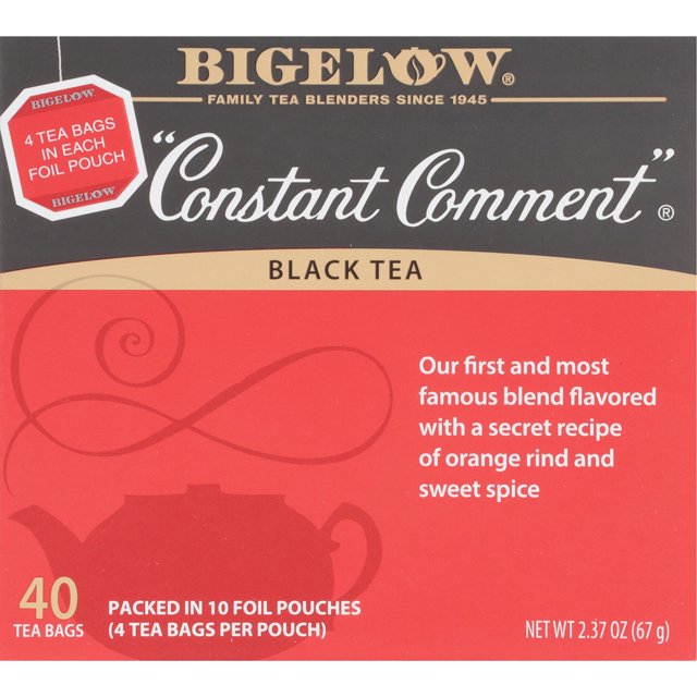 Bigelow Constant Comment, Black Tea Bags, 40 Count - Walmart.com