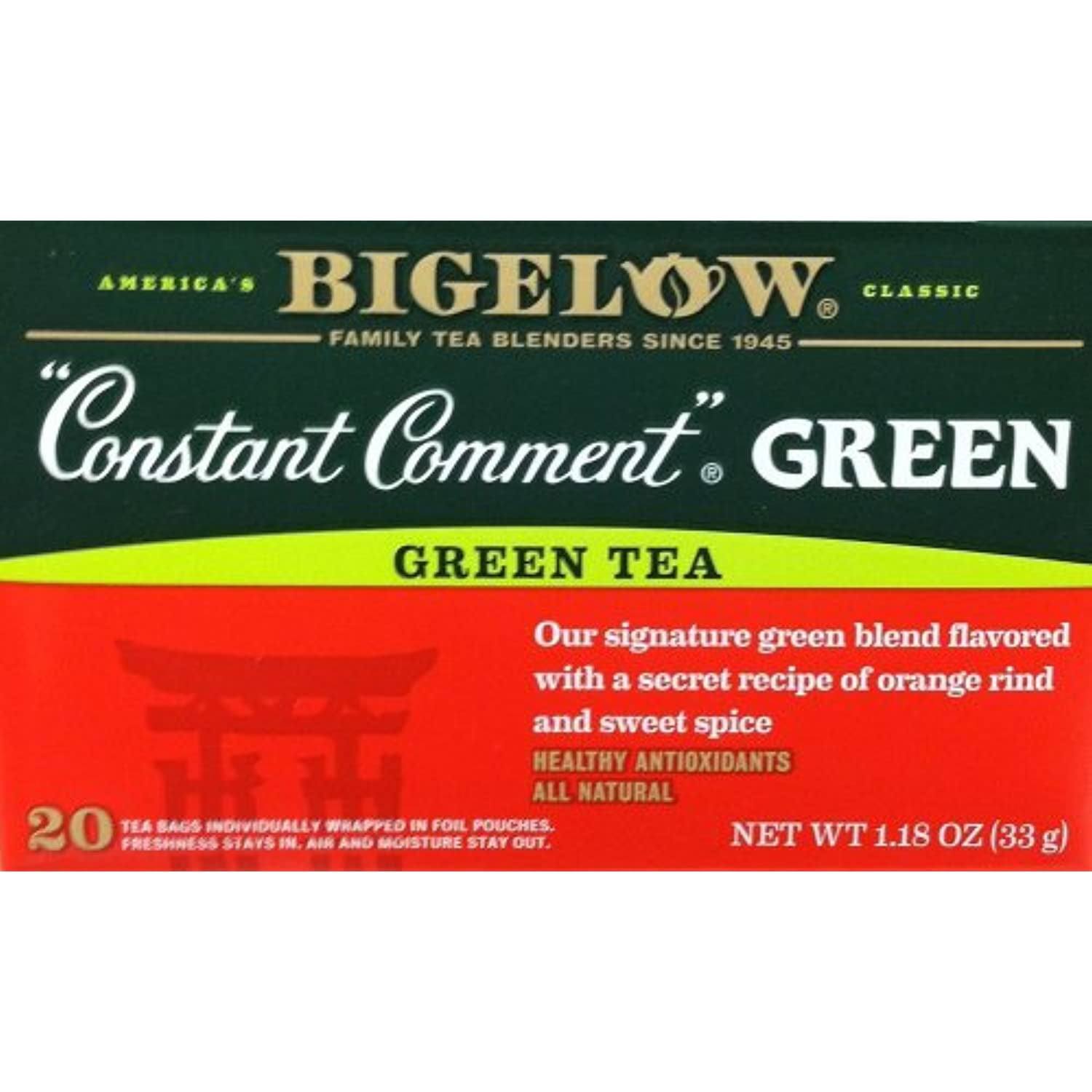 Bigelow Tea Constant Comment Green Tea, 20ct Bags with Sweet Spice ...