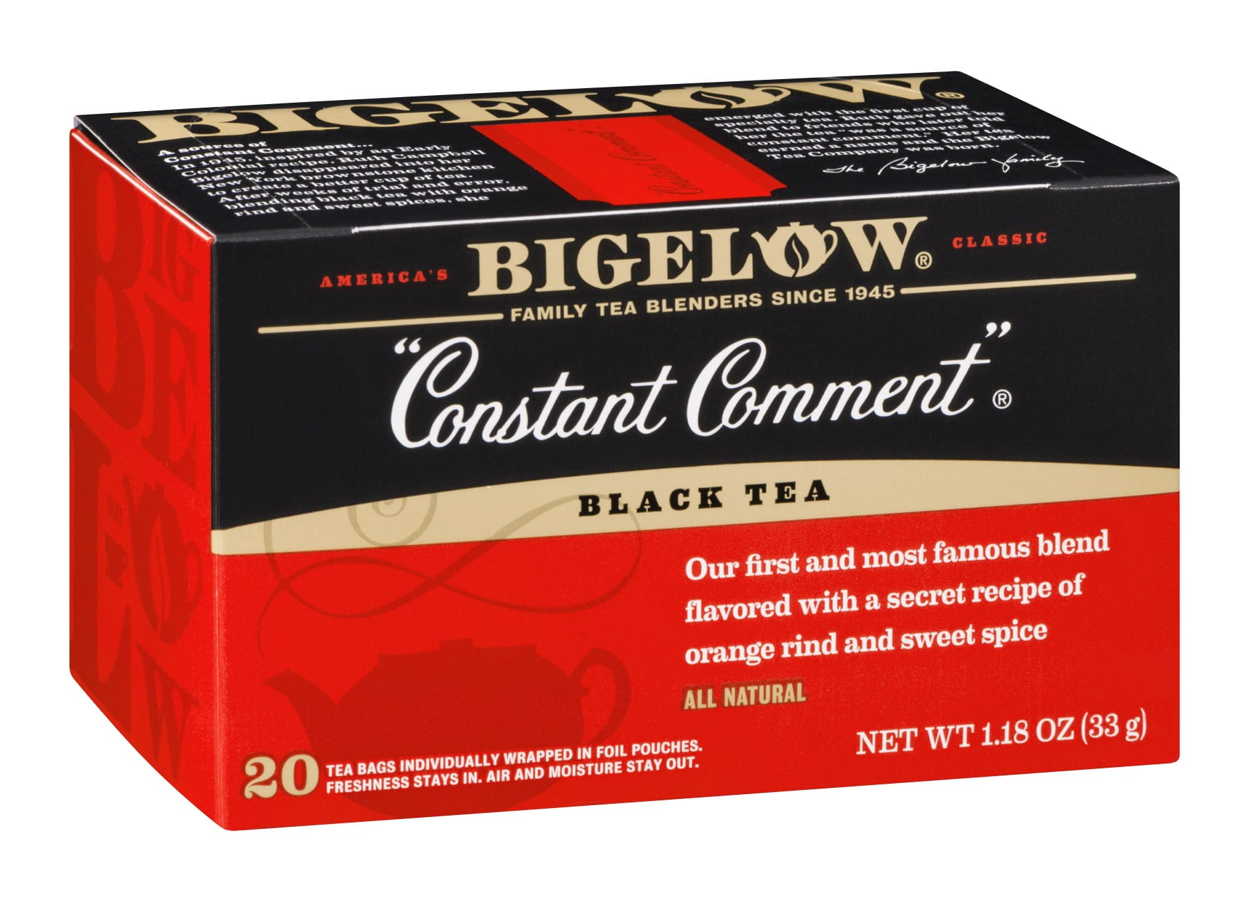 Bigelow Constant Comment Tea, 20 CT (Pack of 6) - Walmart.com