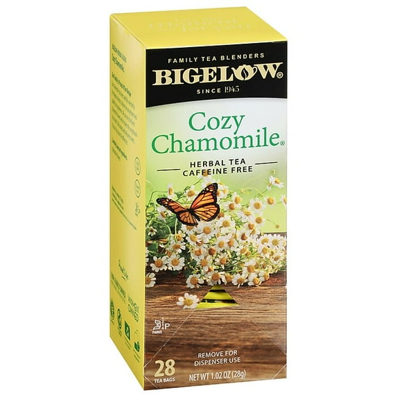 Bigelow Cozy Chamomile Herbal Tea – Calming Caffeine Free Floral Blend ...