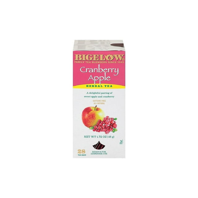 Bigelow Cranberry Apple Herbal Tea Bags, 28 count, 1.72 oz - Walmart.com
