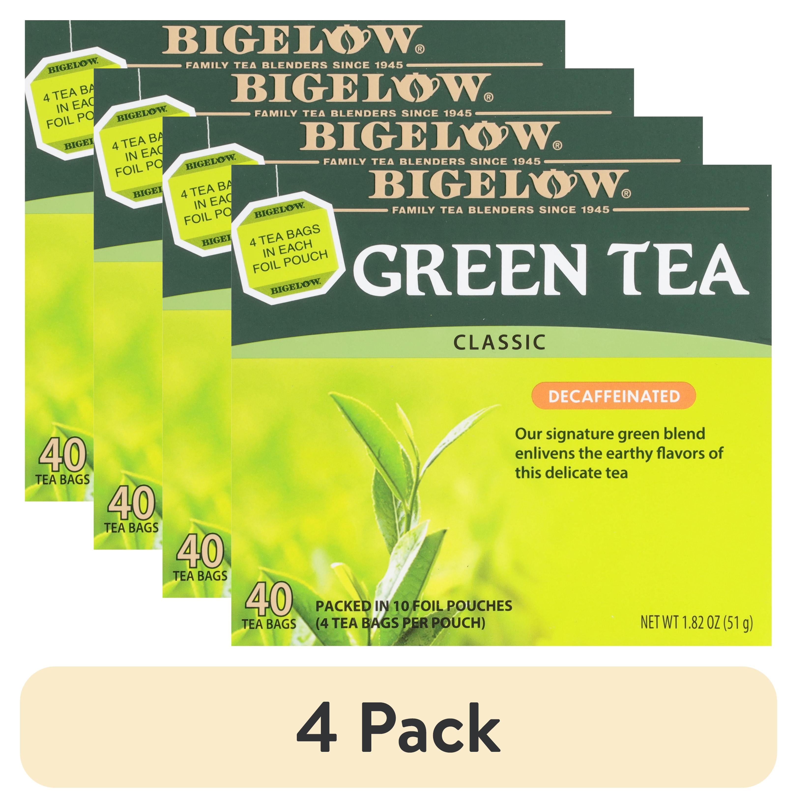 (4 pack) Bigelow Decaffeinated Green Tea Classic Tea Bags, 40 Count ...