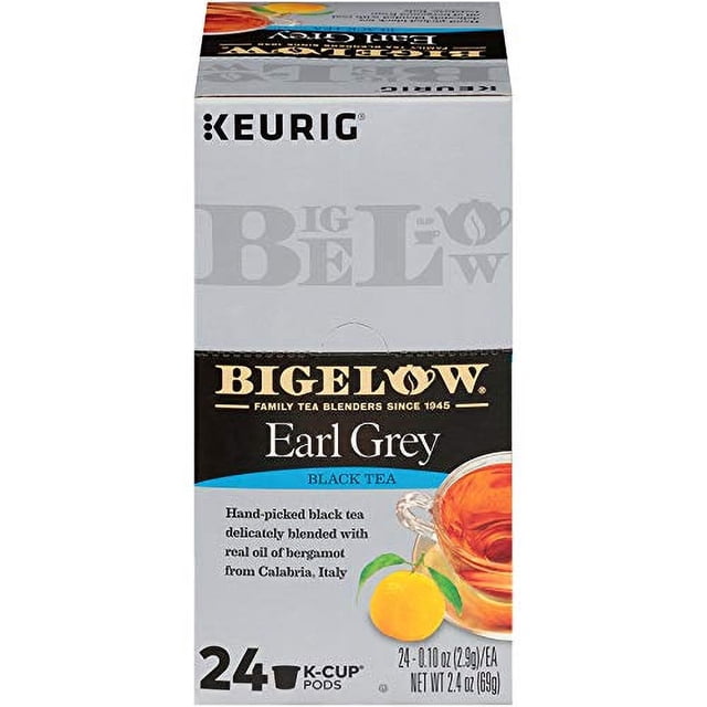 Bigelow Earl Grey Black Tea Keurig K-Cups, 24 Count Box (Pack of 1 ...