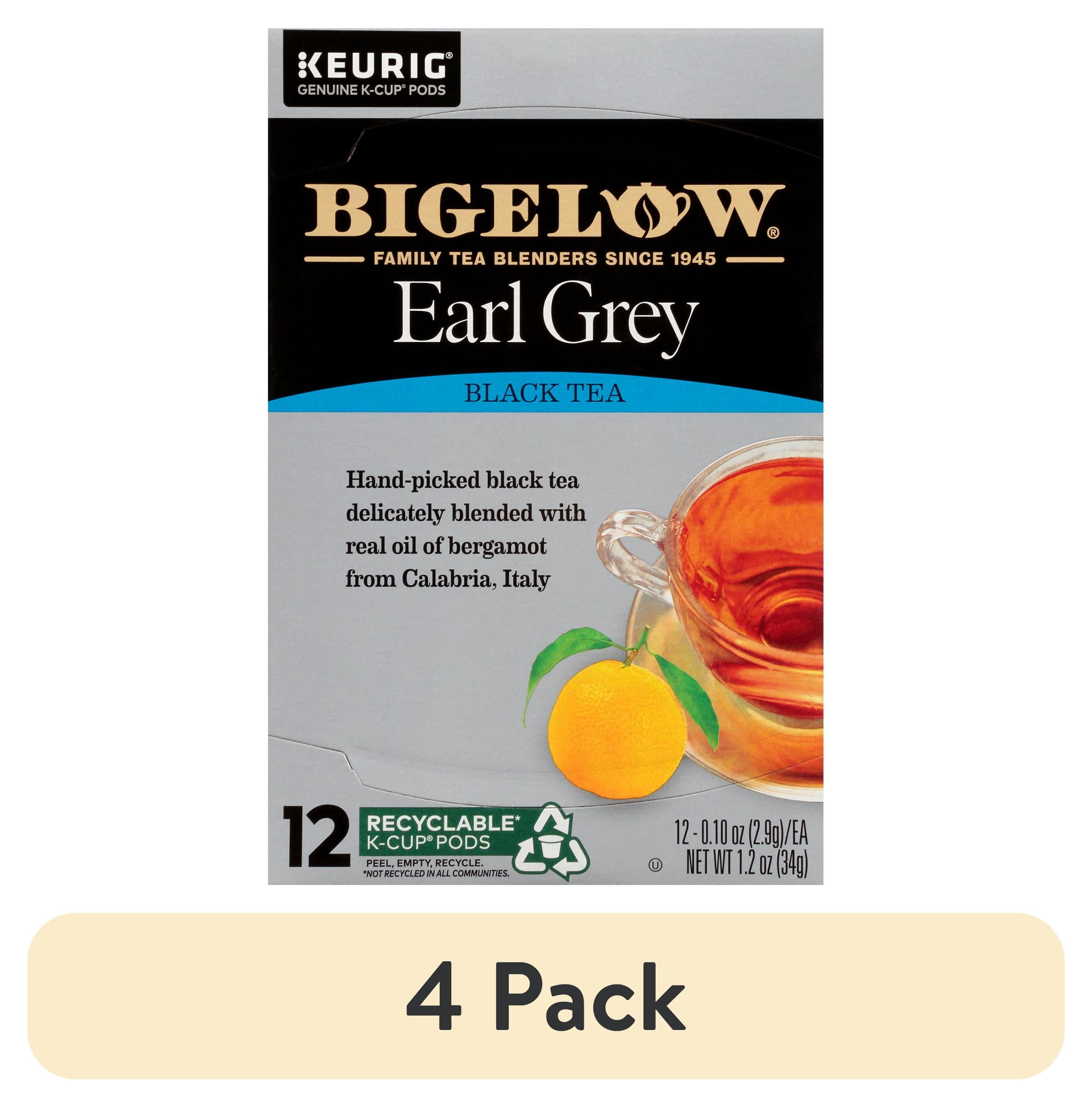 (4 pack) Bigelow Earl Grey Keurig K-Cup Black Tea Pods, 12 Count ...