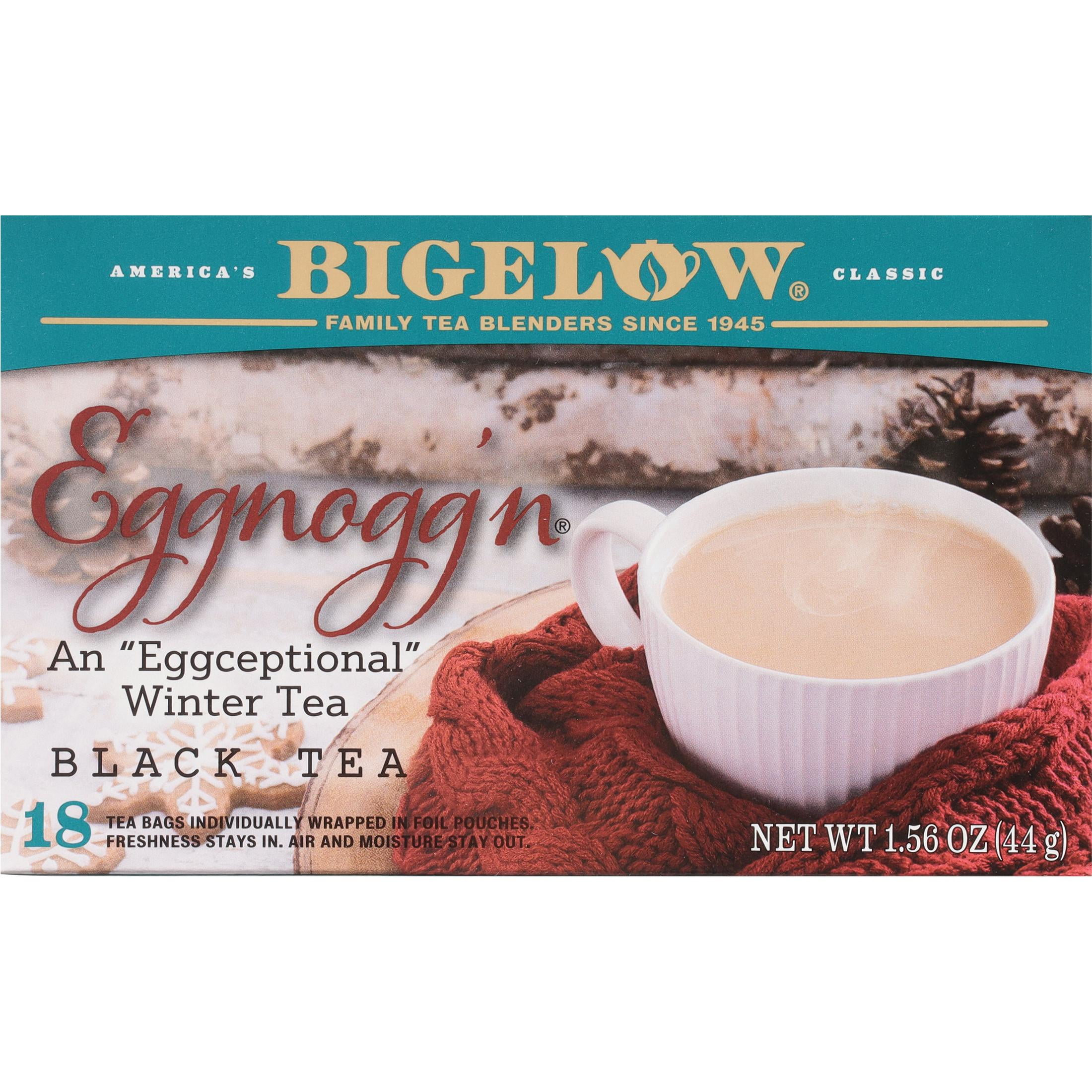 Bigelow Flavored Eggnogg'n, Black and Green Tea Blend, 18 Count Tea ...