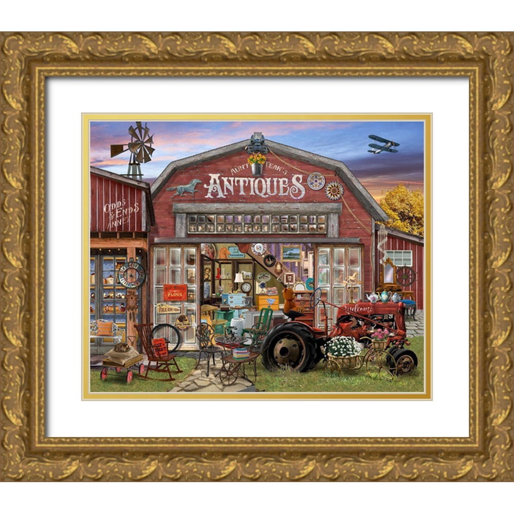 Bigelow Illustrations- Exclusive 14x12 Gold Ornate Wood Framed with ...