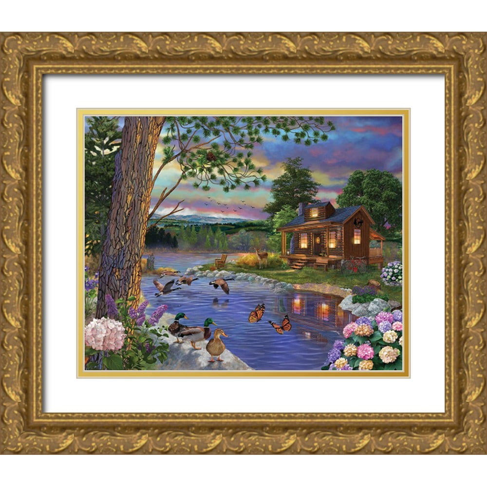 Bigelow Illustrations- Exclusive 14x12 Gold Ornate Wood Framed with ...